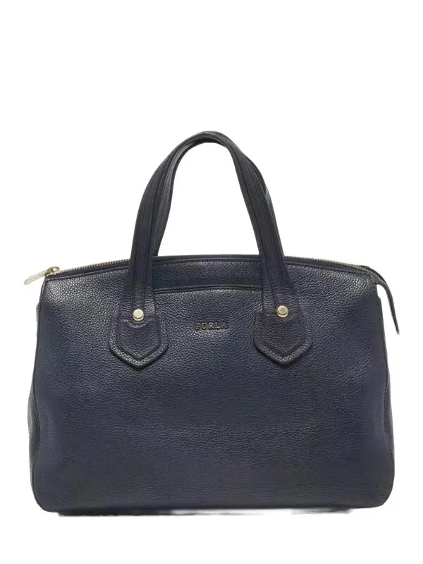 Furla Leather Tote Bag - Blue