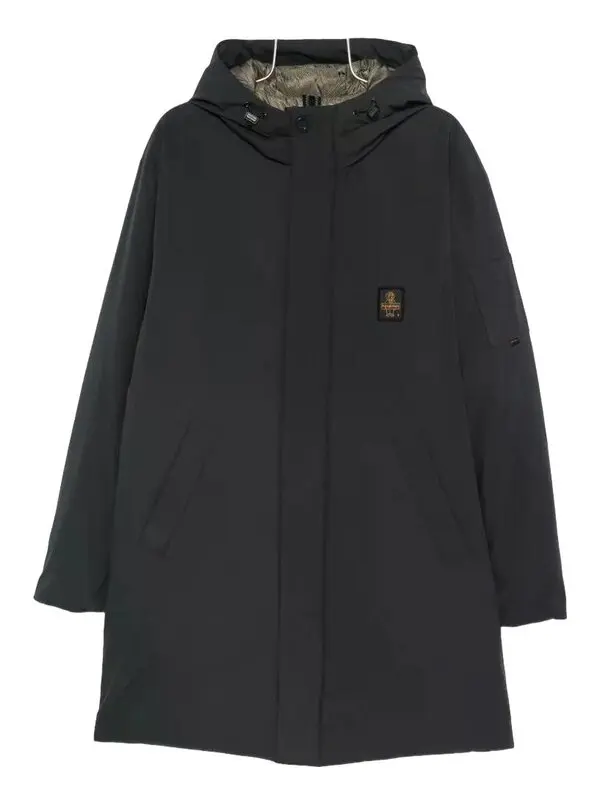 REFRIGIWEAR Hooded Logo-patch Jacket - Blue