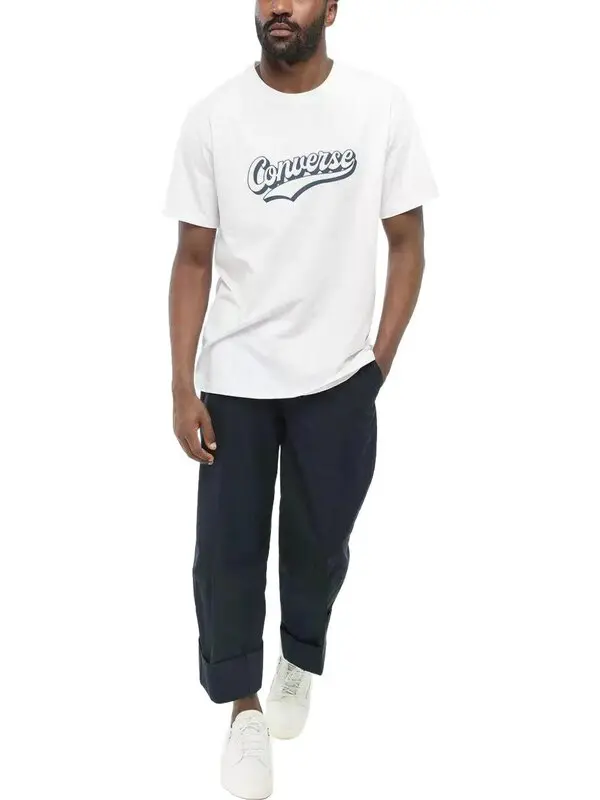 CONVERSE Logo-print Cotton T-shirt - White