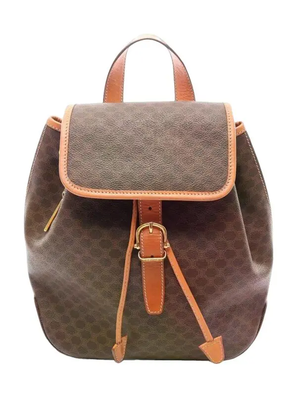 Celine Macadam Patterned Backpack - Brown