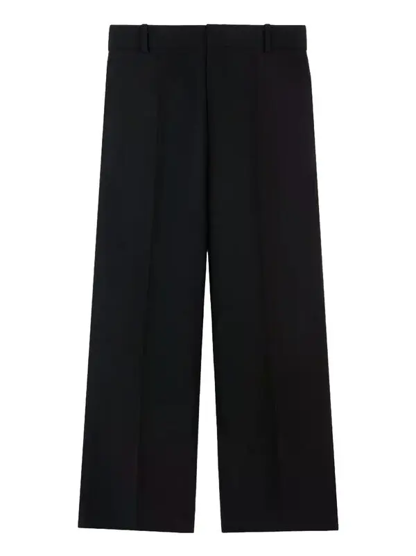 TOD'S Wool Gabardine Trousers - Black