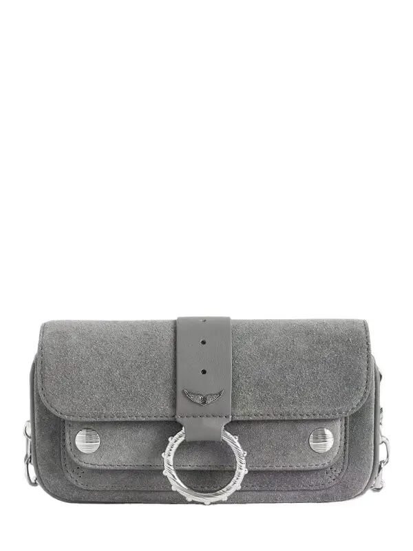 Zadig&Voltaire Kate Suede Wallet Bag - Grey