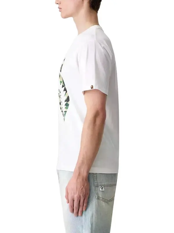 A BATHING APE Shark Camouflage-print T-shirt - White