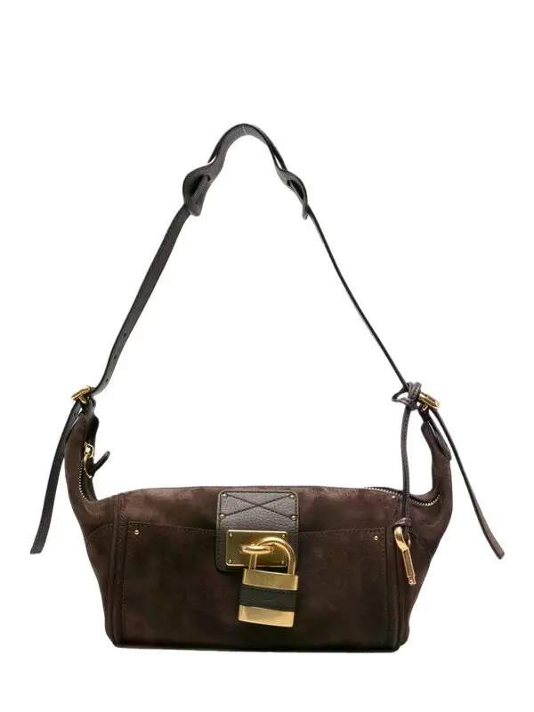 Chloé Paddington Hobo Suede Crossbody Bag - Brown