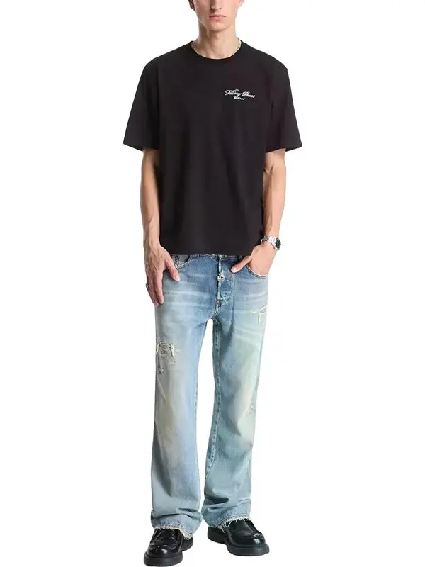 Filling Pieces Cinema Logo-print T-shirt - Black