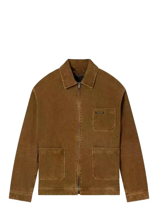 GOLDEN GOOSE Corduroy Zip-up Jacket - Brown