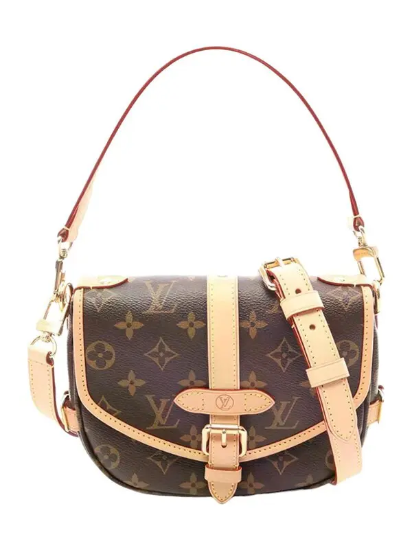 LOUIS VUITTON Monogram Saumur Bb Satchel - Brown