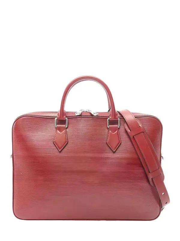 LOUIS VUITTON Epi Dandy Mm Business Bag - Red