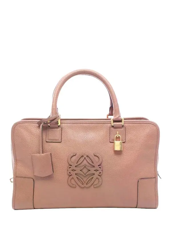 Loewe 2000-2015 Goatskin Amazona 36 Handbag - Pink