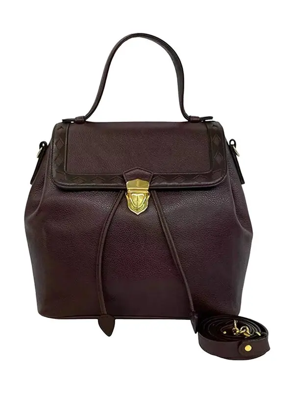 Saint Laurent Leather Satchel - Brown
