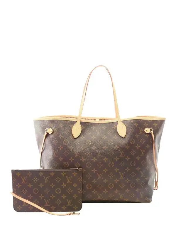 LOUIS VUITTON Monogram Neverfull Gm Tote Bag - Brown