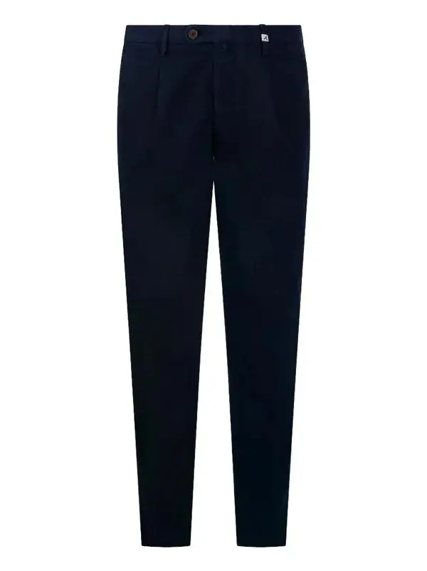 MYTHS Pleated Detail Button-fastening Trousers - Blue