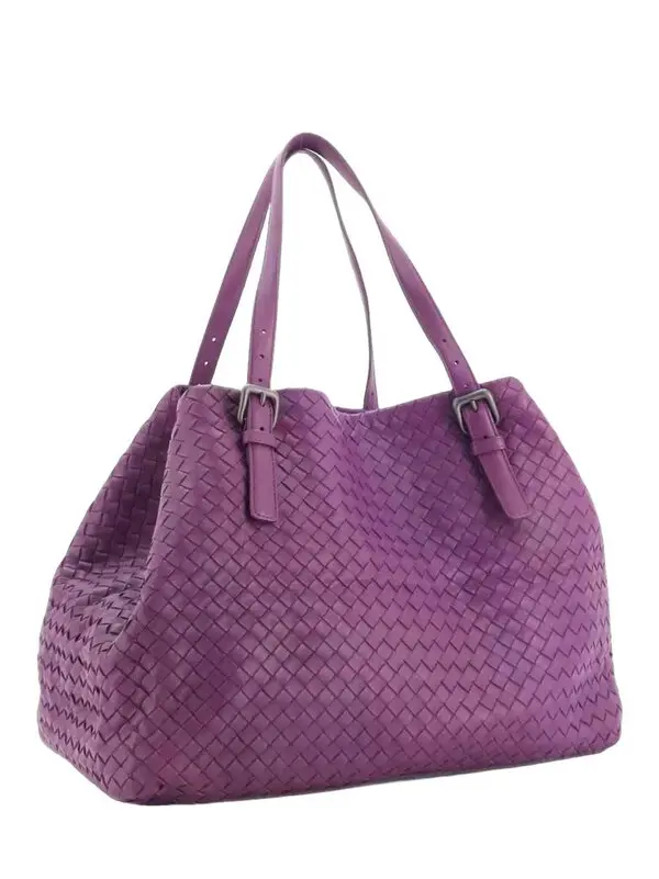 Bottega Veneta A-shape Intrecciato Nappa Large Tote Bag - Purple