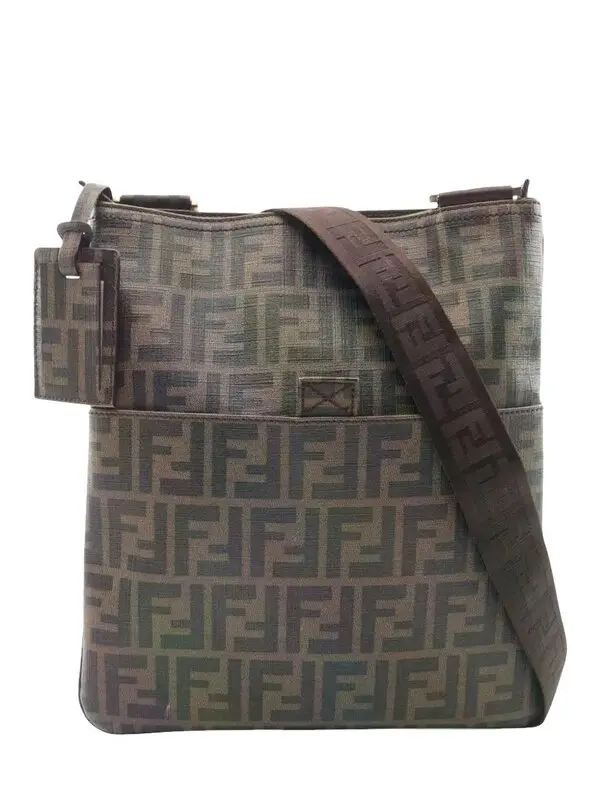 Fendi Zucca Spalmati Crossbody Bag - Brown