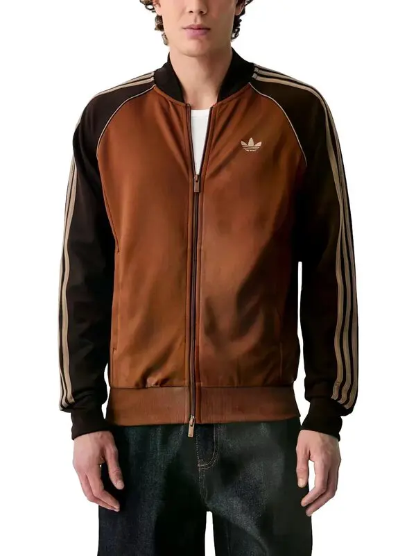 Adidas Sst Logo-embroidered Jacket - Orange