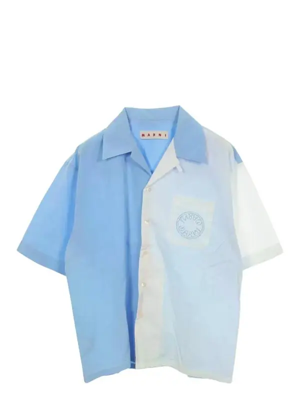 Marni 2010s Bicolor Short-sleeve Shirt - Blue