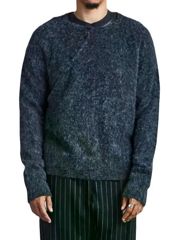 SAUL NASH Asymmetrical Nipple Sweater - Grey
