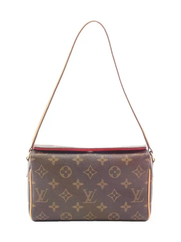 LOUIS VUITTON 2003 Monogram Recital Handbag - Brown
