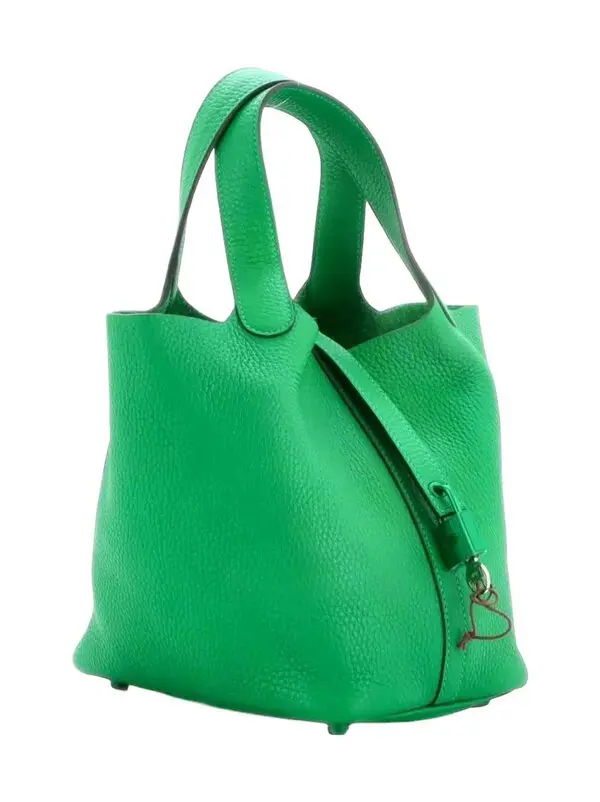 Hermès Picotin Lock Clemence Pm Bucket Bag - Green