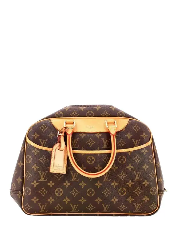 LOUIS VUITTON Deauville Monogram Canvas Handbag - Brown