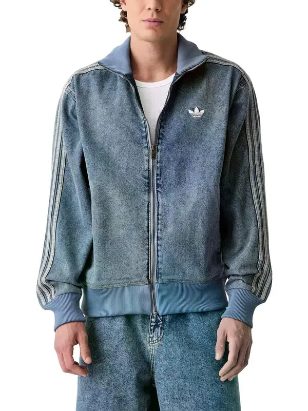 Adidas Firebird Adicolor Denim Jacket - Blue