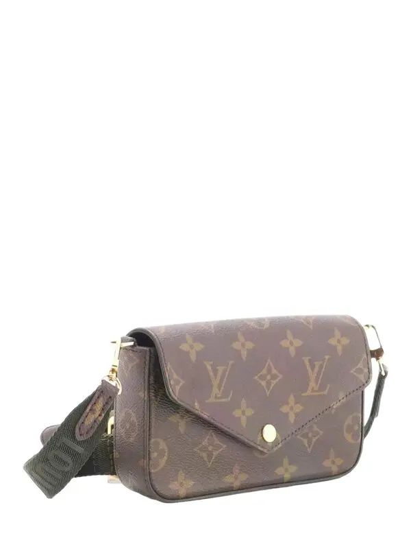 LOUIS VUITTON Felicie Strap & Go Monogram Canvas Crossbody Bag - Brown