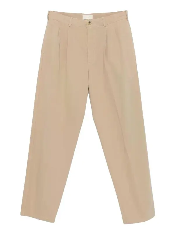 THE ROW Tomasino Pleated Trousers - Neutrals