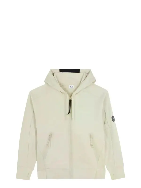 C.P. COMPANY Lens Zip-up Hoodie - Neutrals