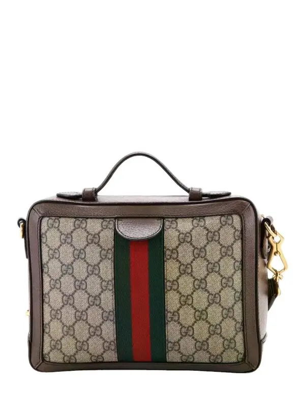 Gucci Ophidia Gg Coated Canvas Camera Bag - Brown