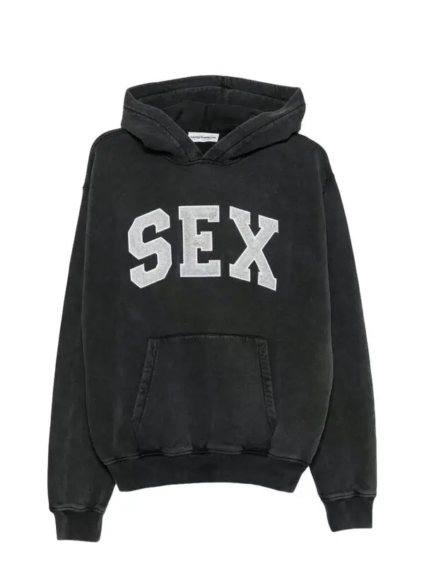CARNE BOLLENTE The Sex Faded-effect Hoodie - Black