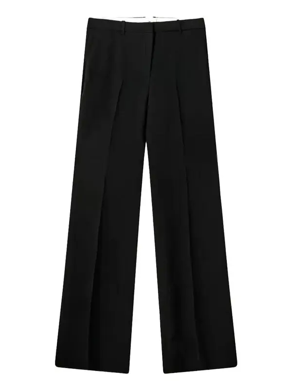 THE GARMENT Pressed-crease Tailored Trousers - Black