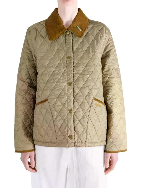 Barbour Icons Quilted Corduroy-collar Jacket - Neutrals