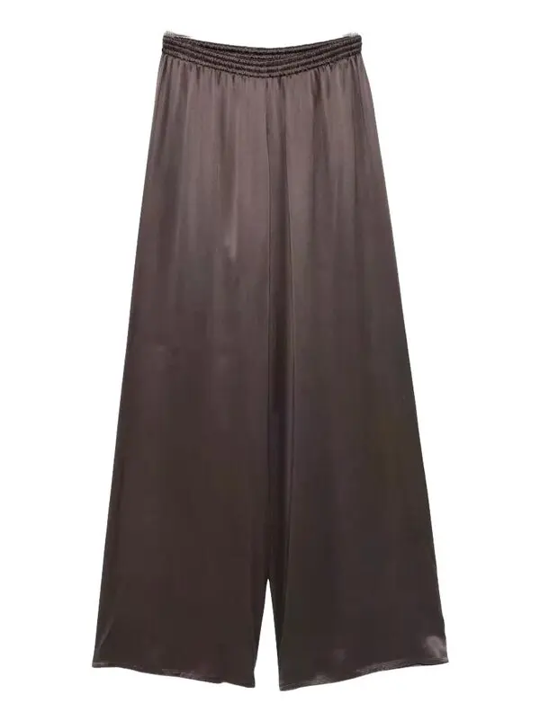 Dusan Satin Finish Palazzo Pants - Purple