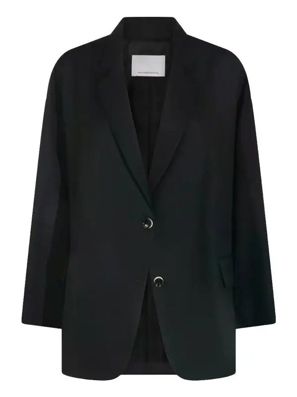 NINE:INTHE:MORNING Single-breasted Wool Blazer - Black
