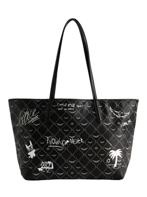 Zadig&Voltaire Arty Tag Shopper Tote Bag - Black