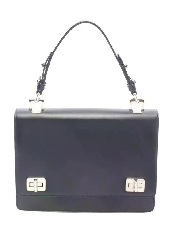 Prada Calf Leather Shoulder Bag - Black