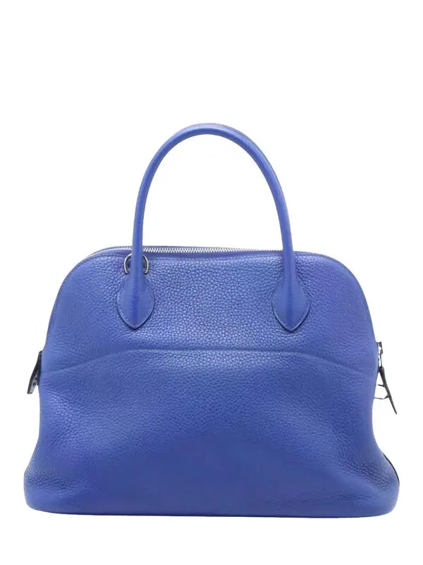 Hermès Clemence Bolide 31 Satchel - Blue