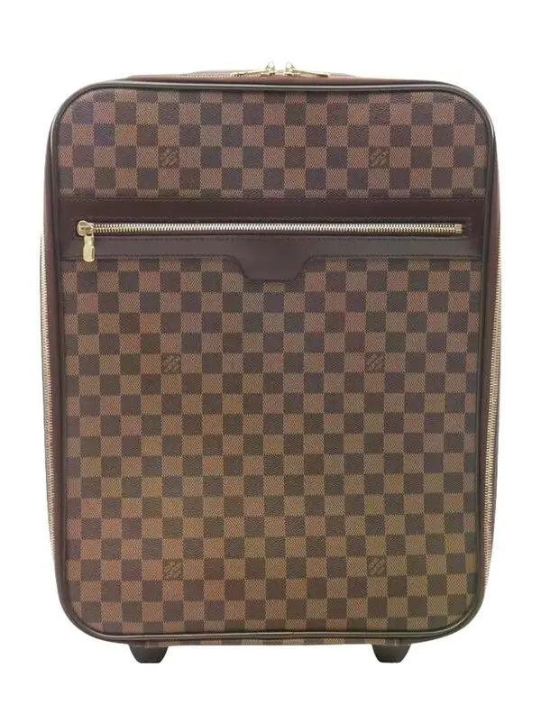 LOUIS VUITTON Damier Ebene Pégase 45 Travel Bag - Brown