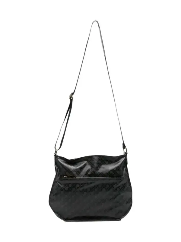 GHERARDINI Monogram Print Crossbody Bag - Black