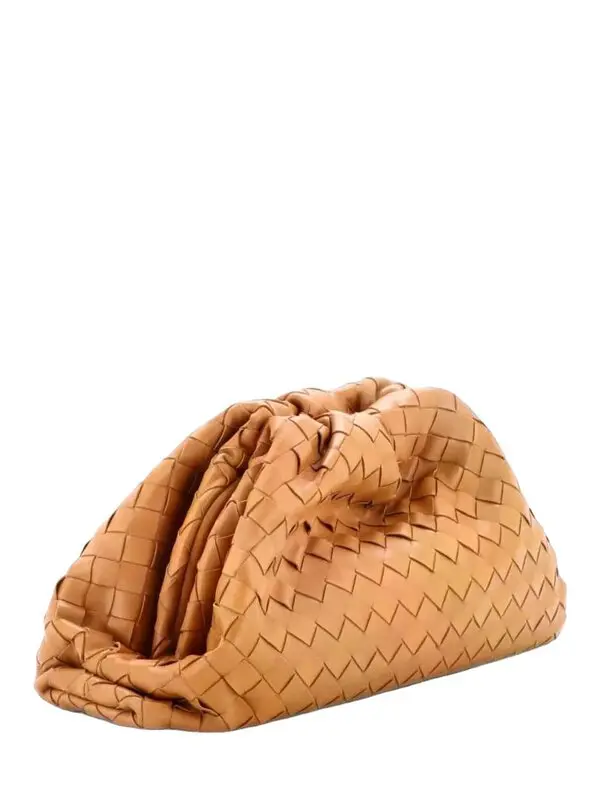 Bottega Veneta The Pouch Intrecciato Nappa Teen Crossbody Bag - Brown