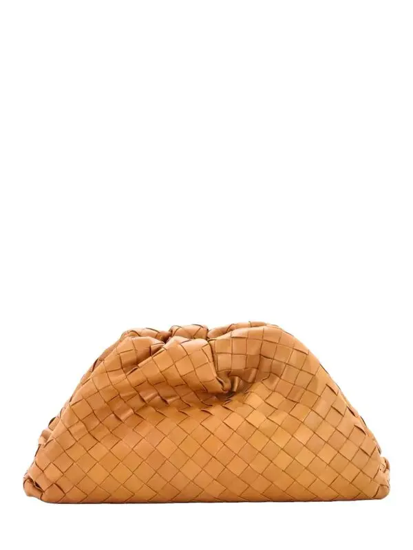 Bottega Veneta The Pouch Intrecciato Nappa Teen Crossbody Bag - Brown