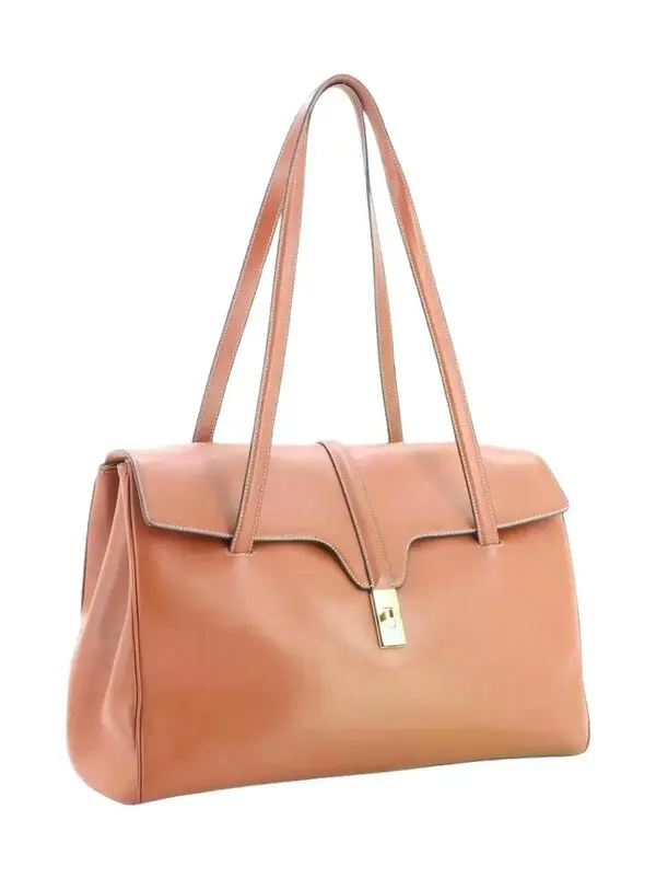 Celine Soft 16 Bag Smooth Calfskin Shoulder Bag - Brown