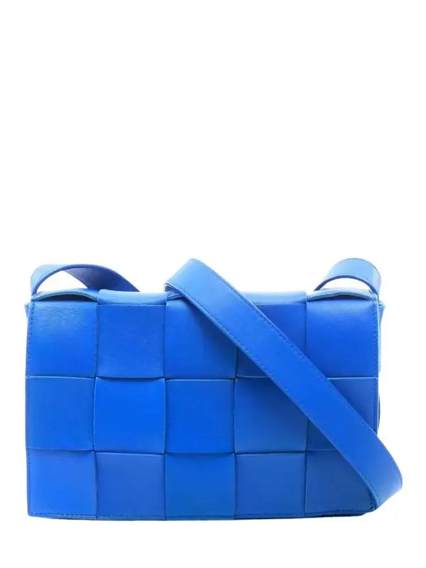 Bottega Veneta Maxi Intrecciato Shoulder Bag - Blue