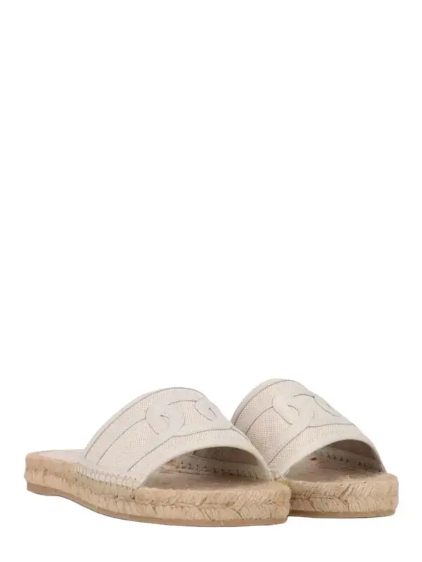 TOD'S Chain-link Espadrille Sandals - Neutrals