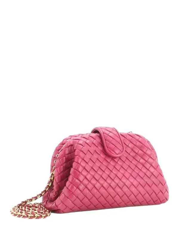 Bottega Veneta Lauren 1980 Clutch With Chain - Pink