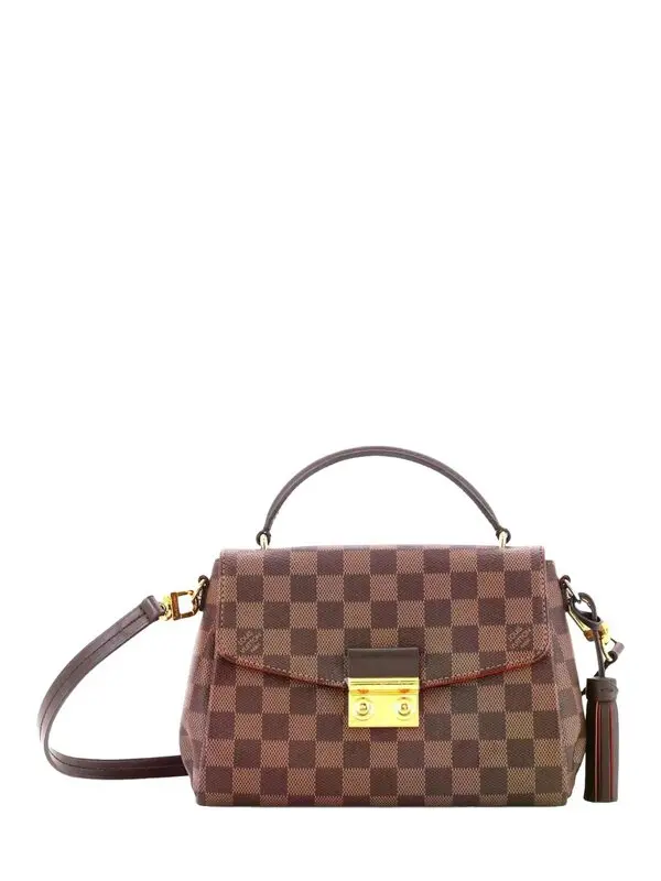 LOUIS VUITTON Croisette Damier Ebene Crossbody Bag - Brown