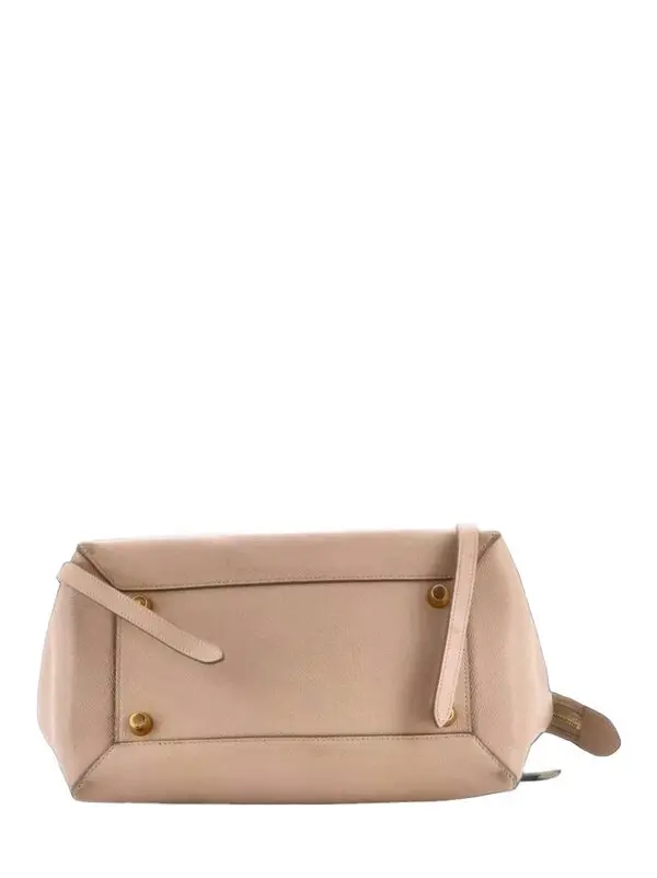 Celine Textured Leather Mini Belt Bag Shoulder Bag - Neutrals
