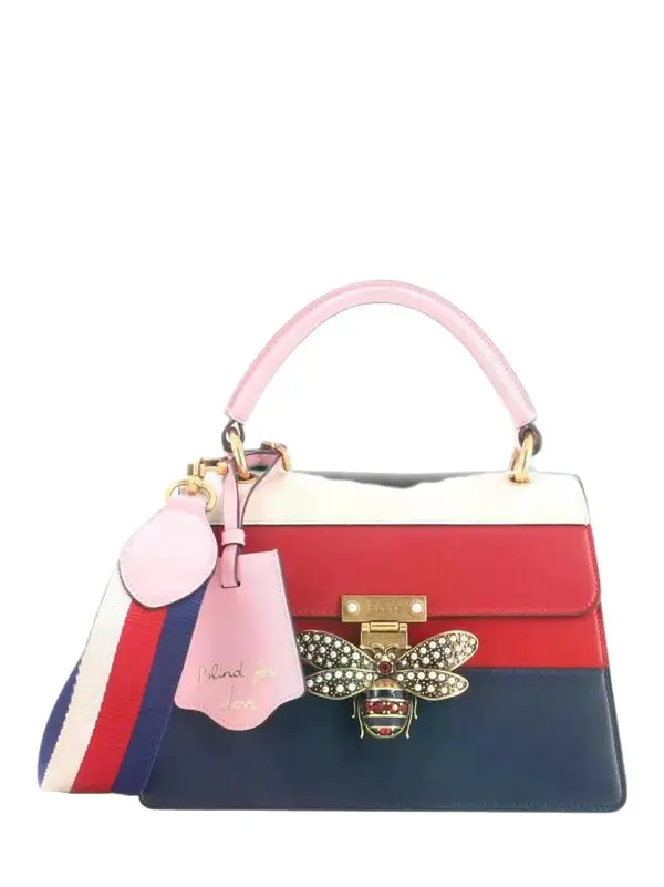 Gucci Queen Margaret Colorblock Leather Small Satchel - Multicolour