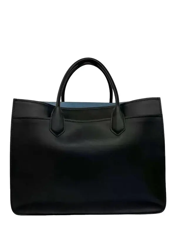 Prada City Calf Shopping Satchel - Black