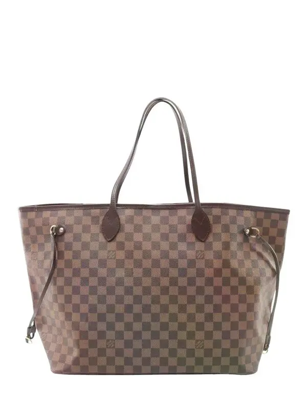 LOUIS VUITTON Damier Ebene Neverfull Gm Tote Bag - Brown